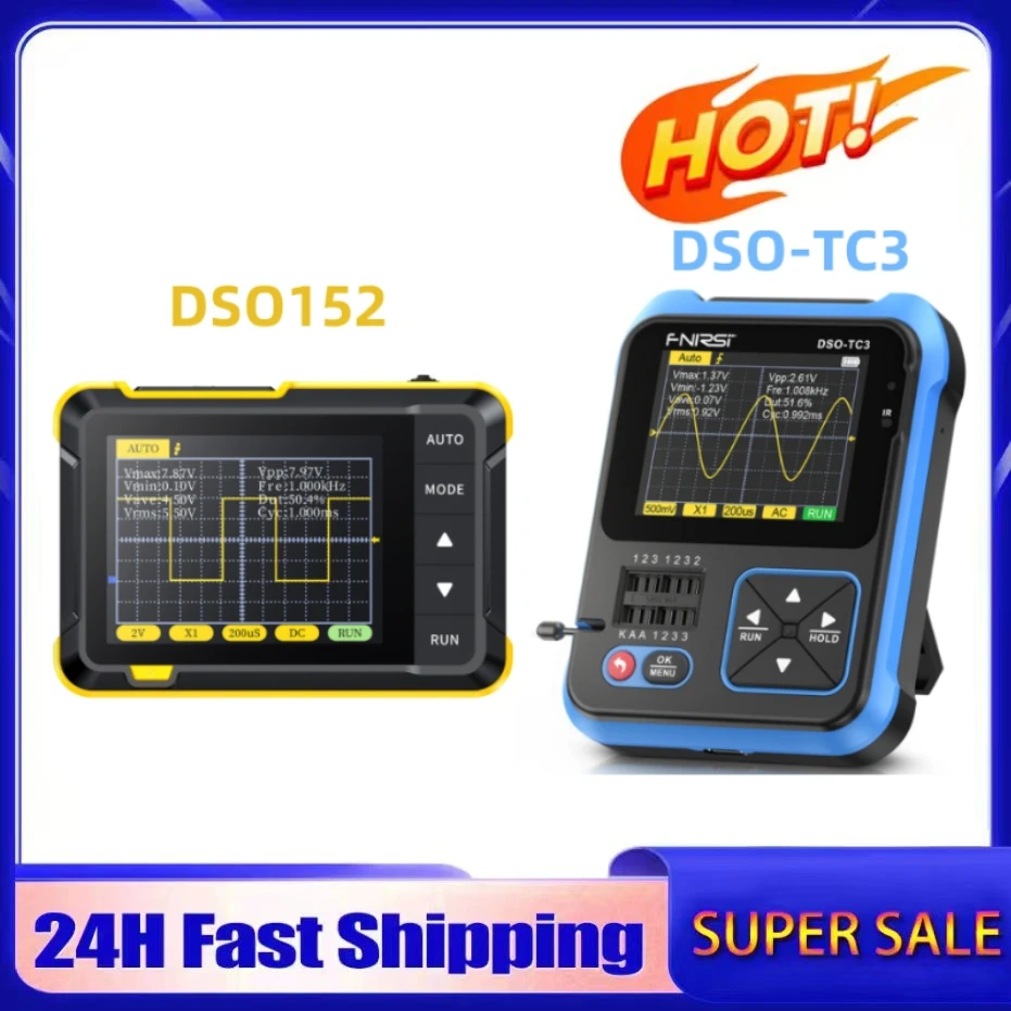 FNIRSI-DSO152-TC3-Handheld-Digital-Oscilloscope-With-200KHz-500kHz ...
