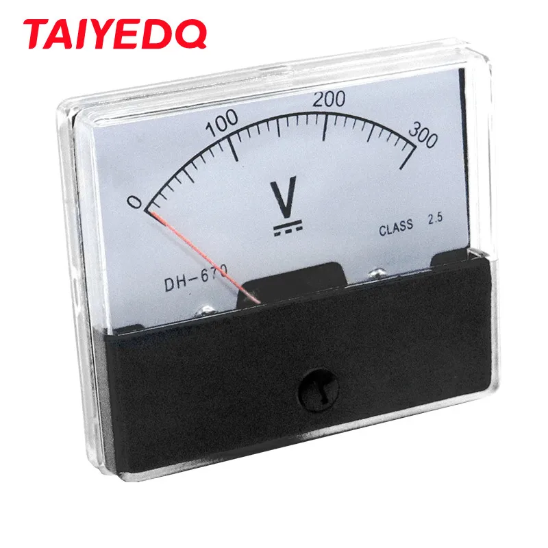 DH-670-DC-100V-150V-250V-300V-500V-Analog-Panel-Voltmeter-Volt-Pointer ...