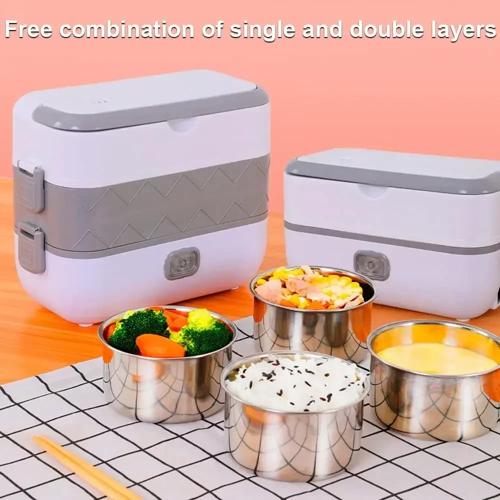 Portable-Electric-Lunch-Box-with-Stainless-Steel-Liners-Double-Thermal ...