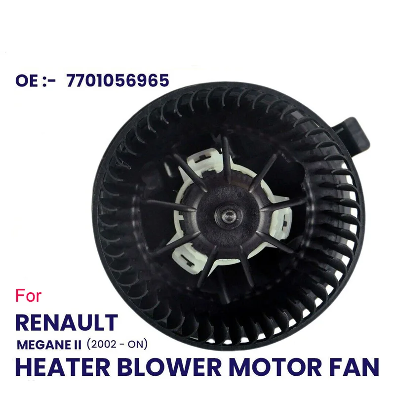 FOR RENAULT MEGANE MK2 02-ON HEATER BLOWER MOTOR FAN WITH AIR CON AC ...