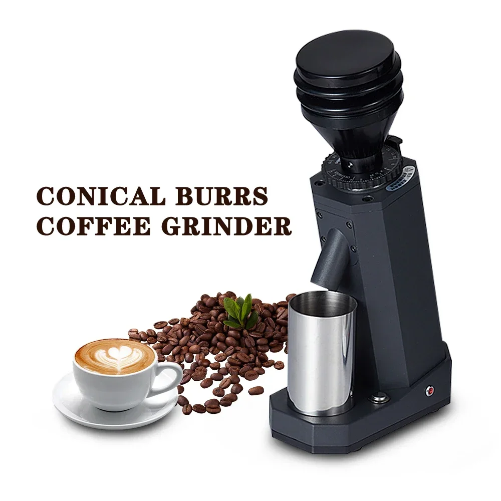 New-19-Gears-Electric-Coffee-Grinder-Grinder-Machine-40MM-Titanium-Burr ...
