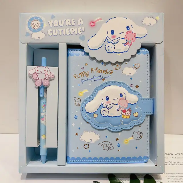 Kawaii Sanrio Notebook Anime HelloKitty Kuromi Cinnamoroll Students ...