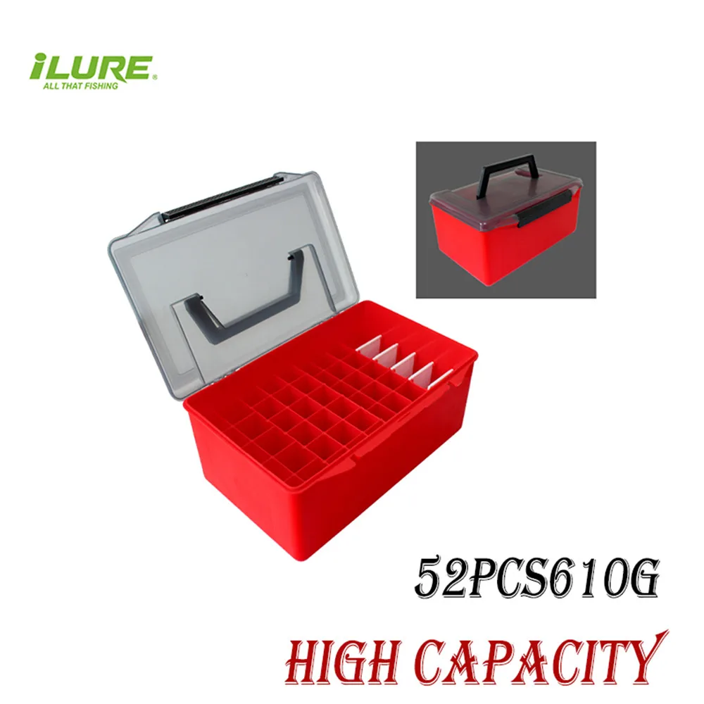 ILURE-Fishing-Box-Thickened-Plastic-52-Compartments-Hard-Bait-Minnow ...