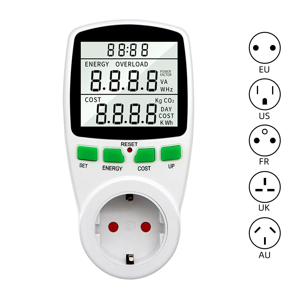 Digital-Power-Wattmeter-with-LCD-Tester-Energia-Analisador-de-Pot-ncia ...