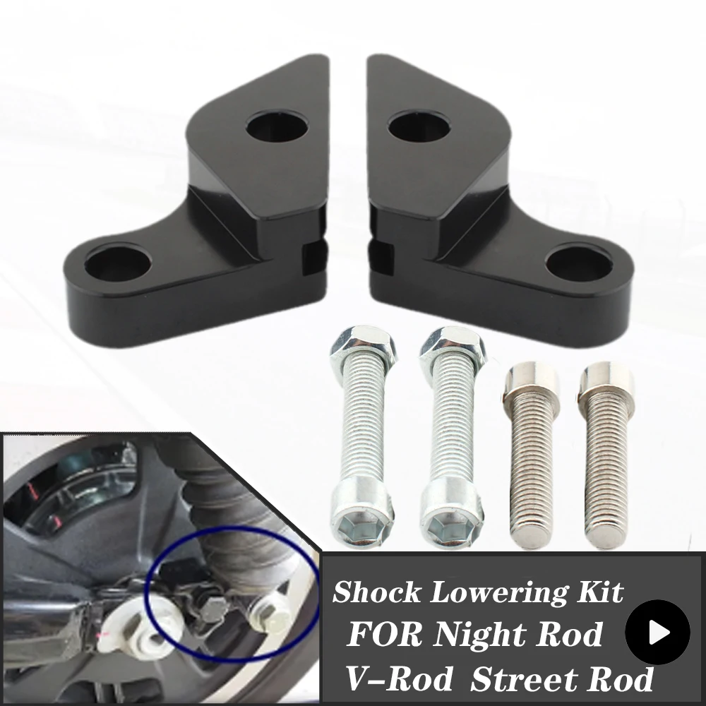 Motorcycle-Rear-Shock-Absorption-1-Shock-Lowering-Kit-Fit-For-Harley-V ...