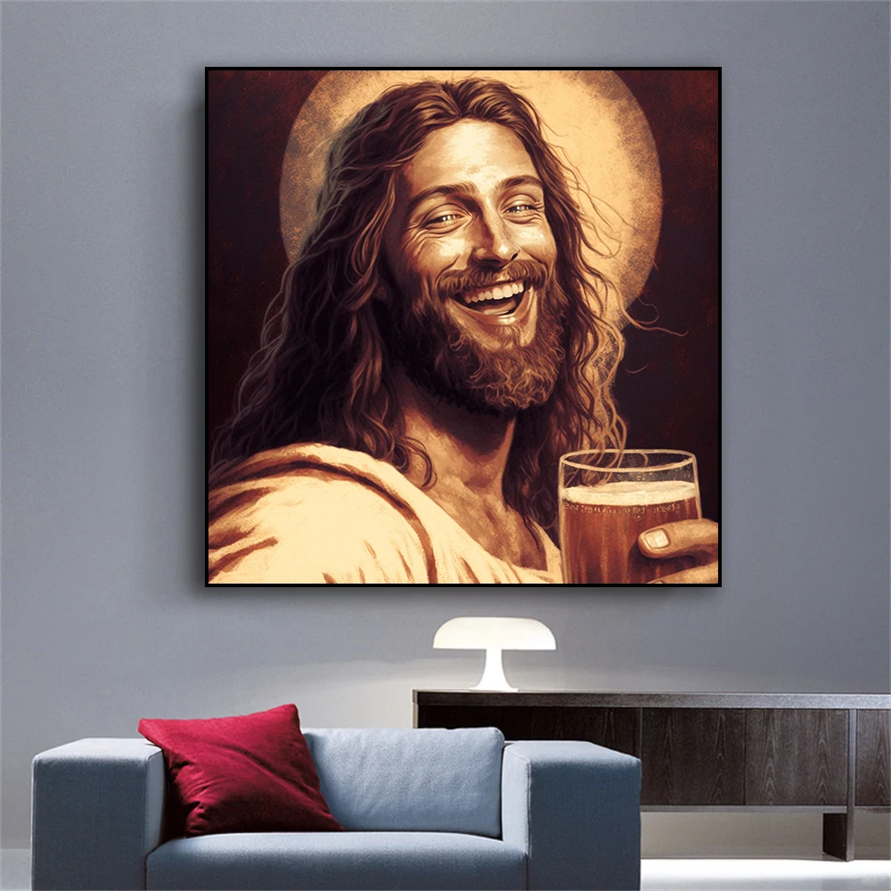 Funny Jesus Painting