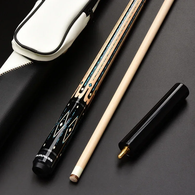 Wooden-Pool-Snooker-Billiard-Cue-Case-3-4-Black-Shaft-Snooker-Billiard ...