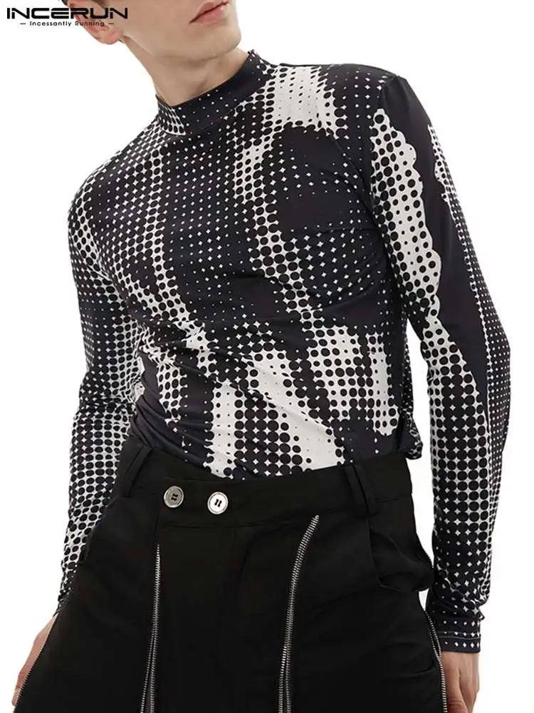 Incerun Men Shirt Black | Incerun Fashion Mens | Incerun Turtleneck ...