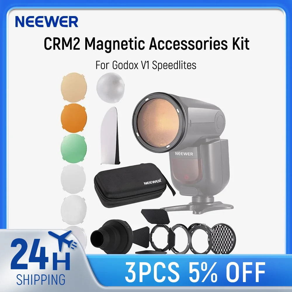 NEEWER-CRM2-Magnetic-Accessories-Kit-for-Round-Head-Flash-Z1-C-Z1-N-Z1 ...