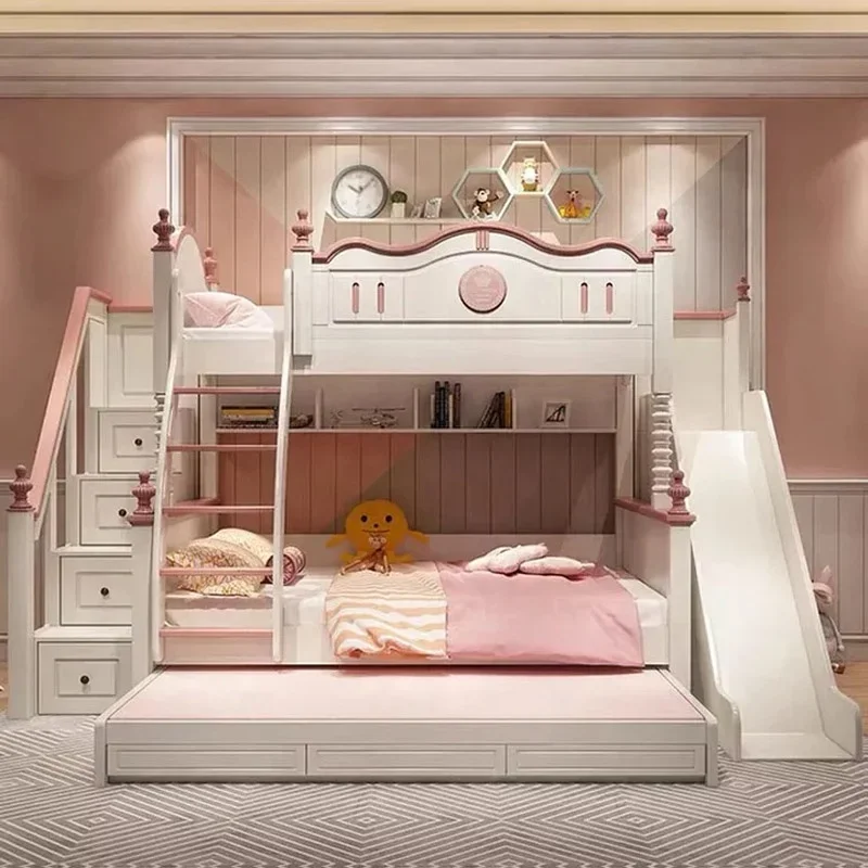 Juego-de-literas-con-tobog-n-para-ni-os-y-ni-as-muebles-de-dormitorio ...