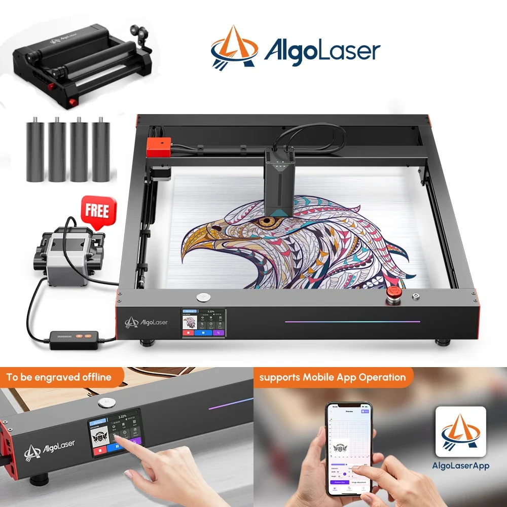 Algolaser-Delta-22W-Laser-Engraver-Cutter-with-3-5-Inch-Touch-Screen ...