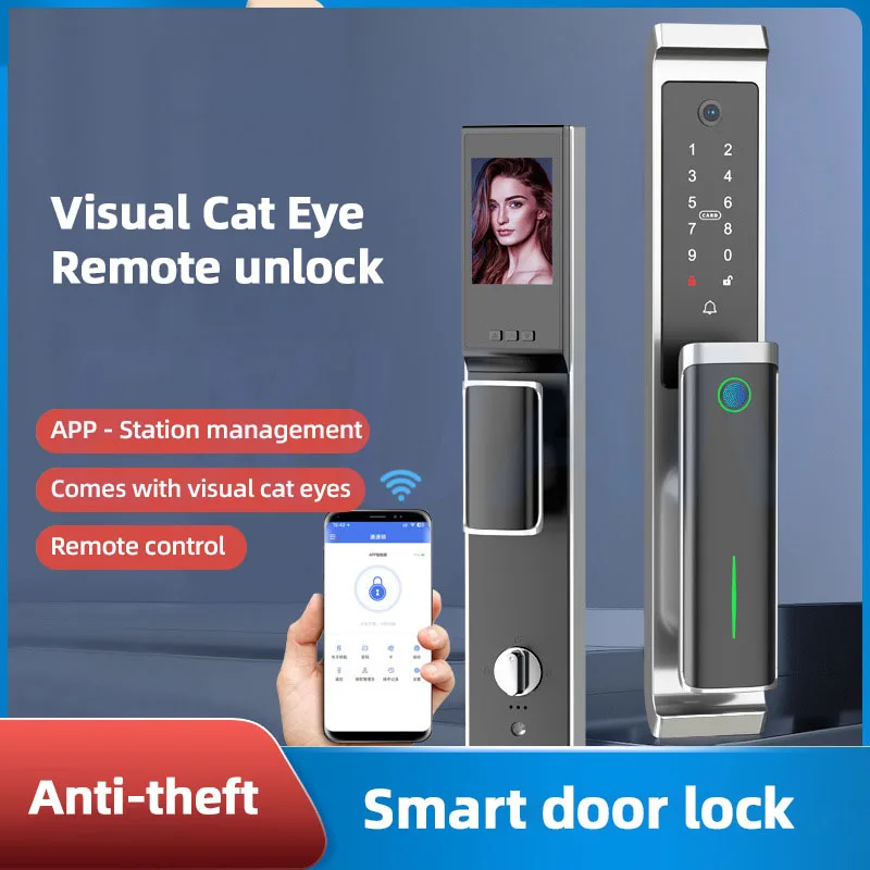 Bluetooth-Electronic-Smart-Lock-APP-Biometric-Fingerprint-Smart-Door-Lock-for-home-Visual-Cat ...