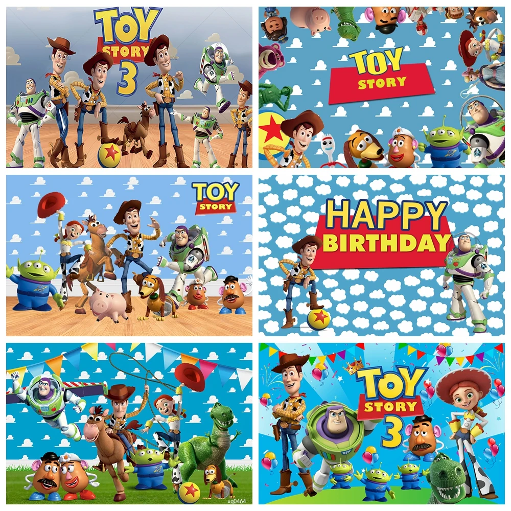 Toy-Story-Children-Photography-Backdrop-Boy-Birthday-Party-Supplies ...