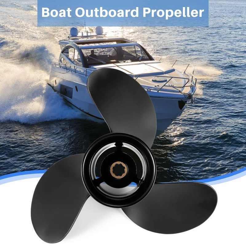 Aluminum-Boat-Outboard-Propeller-9X10-1-2-8-Spline-Tooth-3-Blade ...