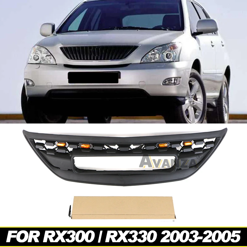 grill-with-LED-lights-RX300-grille-front-bumper-modification-decoration ...