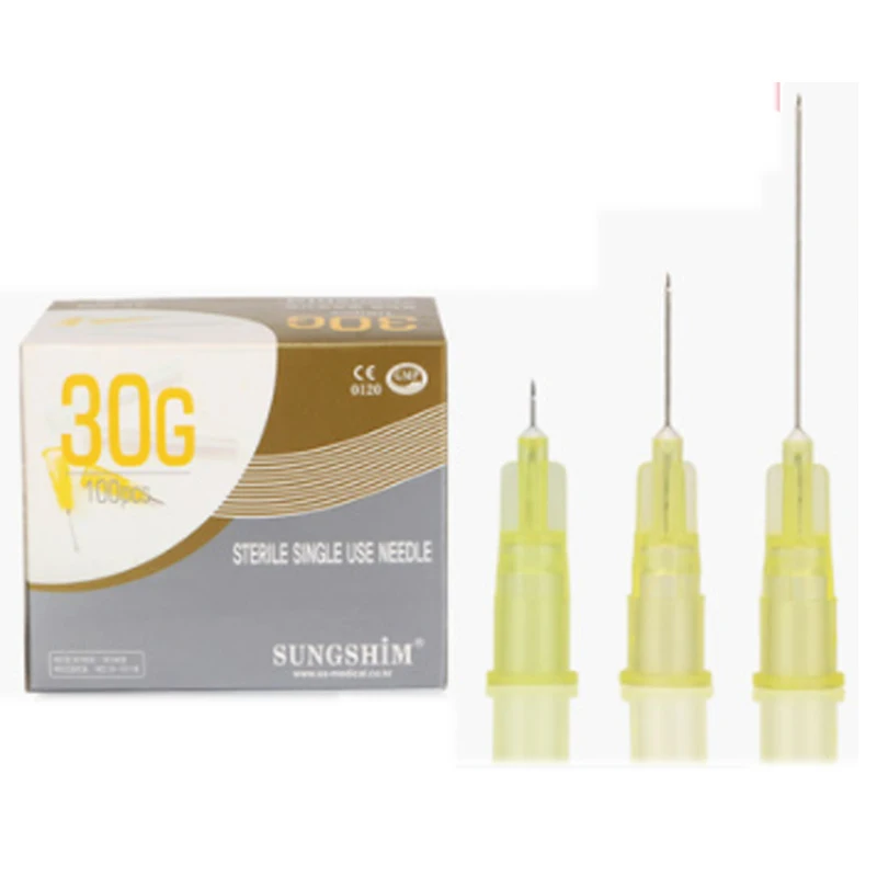 100pcs/Box Painless small needle Teeth Irrigator ultrafine 30G 4mm 13mm ...