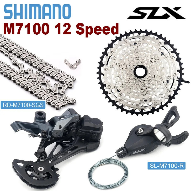Shimano-SLX-M7100-MTB-12S-Groupset-Shifter-Derailleur-M6100-Cassette ...