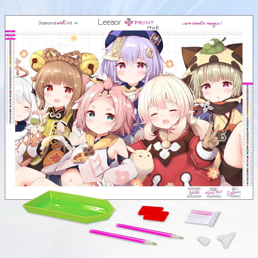 Japanese-Anime-Diamond-Painting-Character-Scene-Series-5D-Diy-Full ...