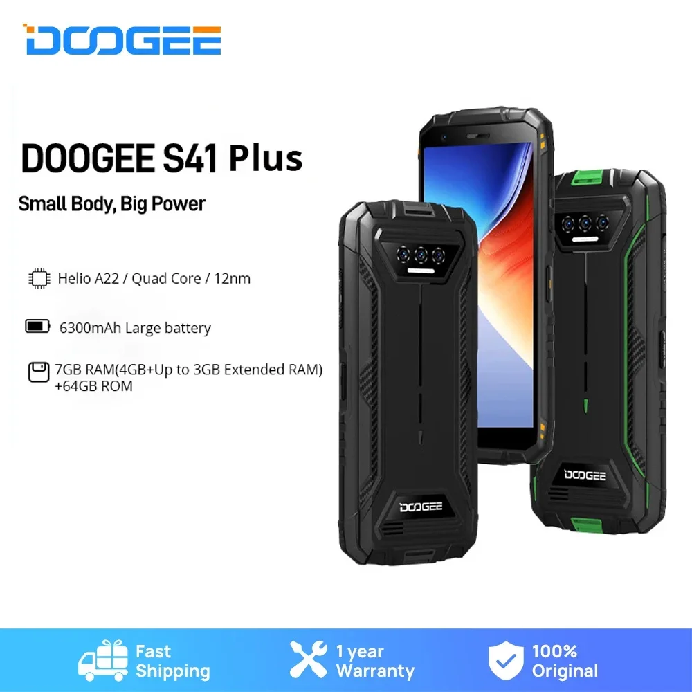 DOOGEE-tel-fono-inteligente-S41-Plus-m-vil-resistente-pantalla-IPS-HD ...
