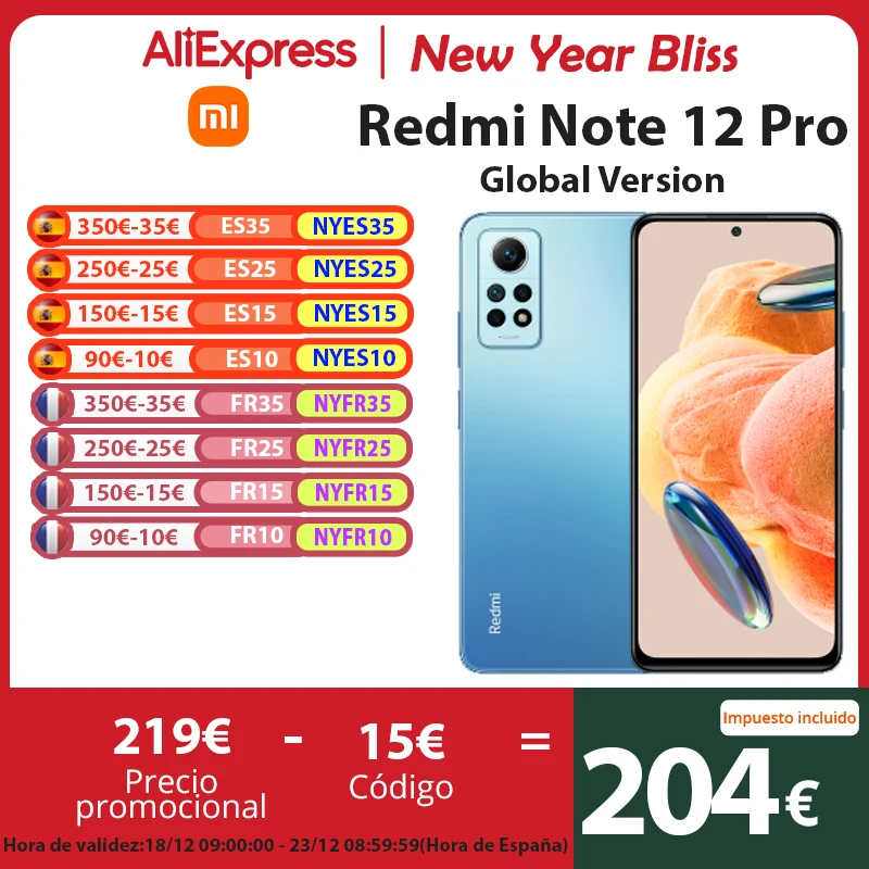 Versi-n-global-Xiaomi-Redmi-Note-12-Pro-4G-NFC-Smartphone-108MP-C-mara ...