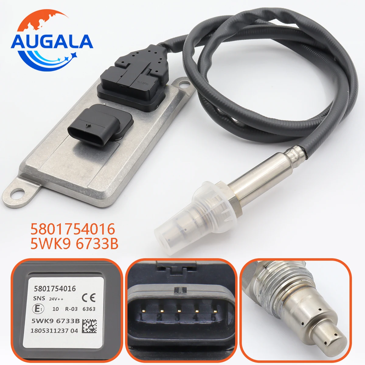 Nitrogen-Oxide-Nox-Sensor-5WK96733B-5WK96775A-5801754016-5801754014-For ...