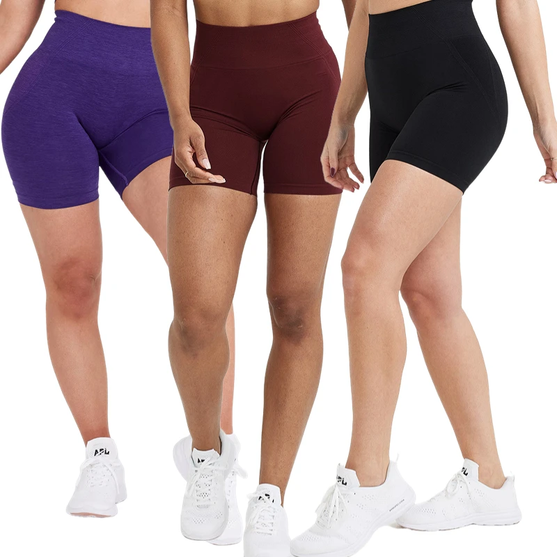 3-Pack-Effortless-Seamless-Shorts-Women-High-Waist-Yoga-Shorts-Butt ...