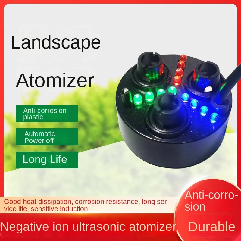 DC24V-Fish-Tank-Atomizer-Water-Atomizer-Rockery-Humidifier-3-Head-Spray ...