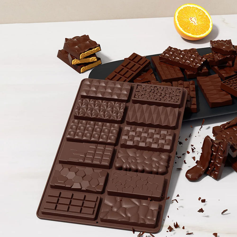 12-Hole-Silicone-Chocolate-Candy-Mold-DIY-Mini-Cookie-Candy-Molds-Non ...