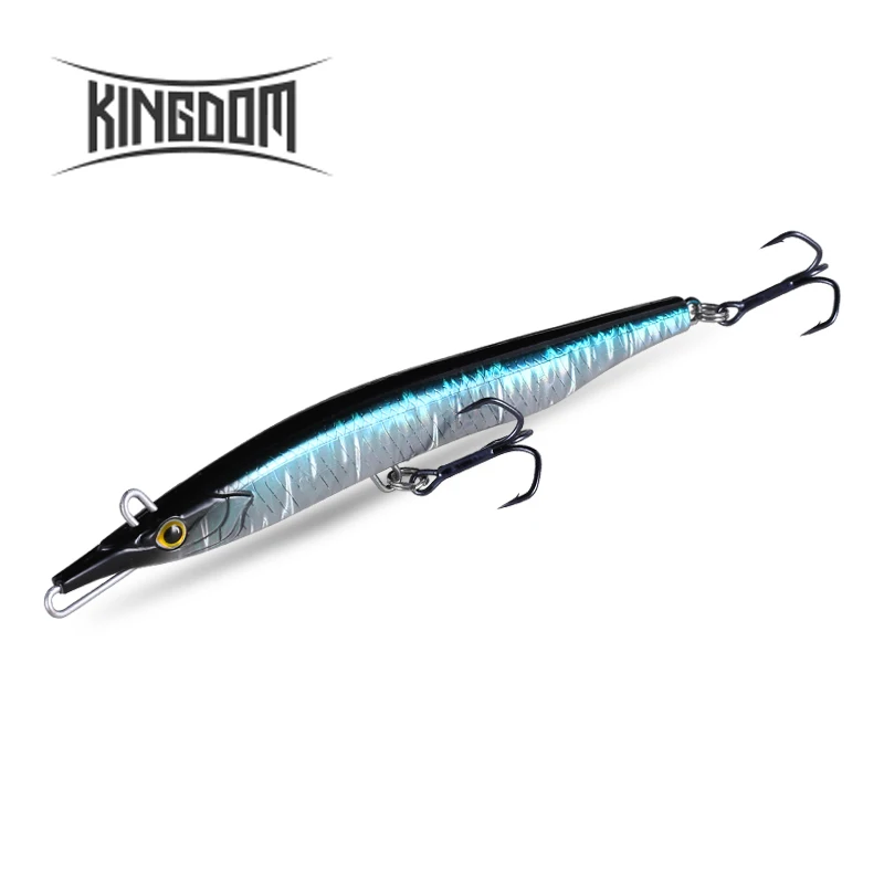Kingdom Needle fish Pencil Fishing Lures 100mm 13g 135mm 32g Two Swim ...