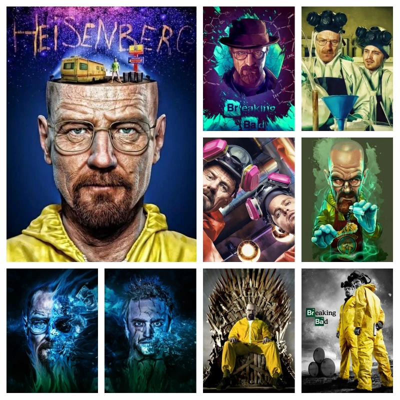 Walter White And Pinkman Breaking Bad Diamond Painting Art Classic TV ...