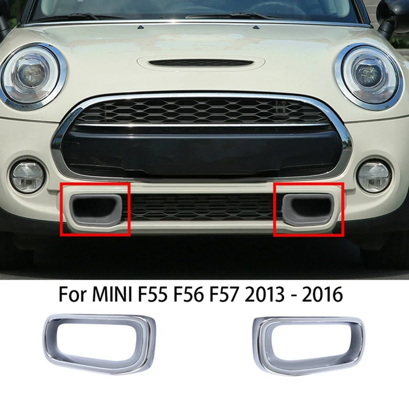 バンパーカバーフロントエアダクトフレーム、交換用アクセサリー、bmw mini f55、f56、f57、2013-2016、1ペア ...