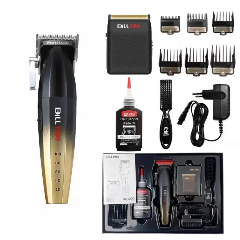 BiLL-Pro-Hair-Clippers-com-L-mina-Kit-Profissional-Barbeiro-Haircut ...