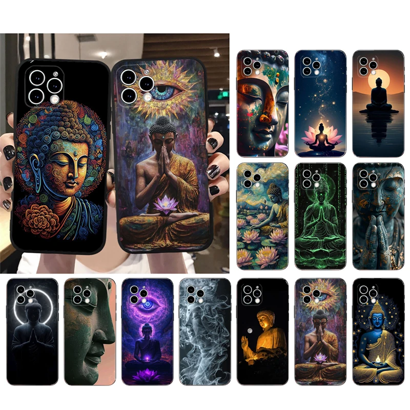 Buddha Phone Case For iPhone 17 Pro Max Air 16 15 14 13 Pro Max 15 16 ...