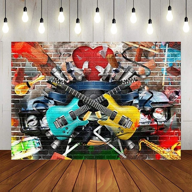 Colorful Guitar Backgrounds Photography