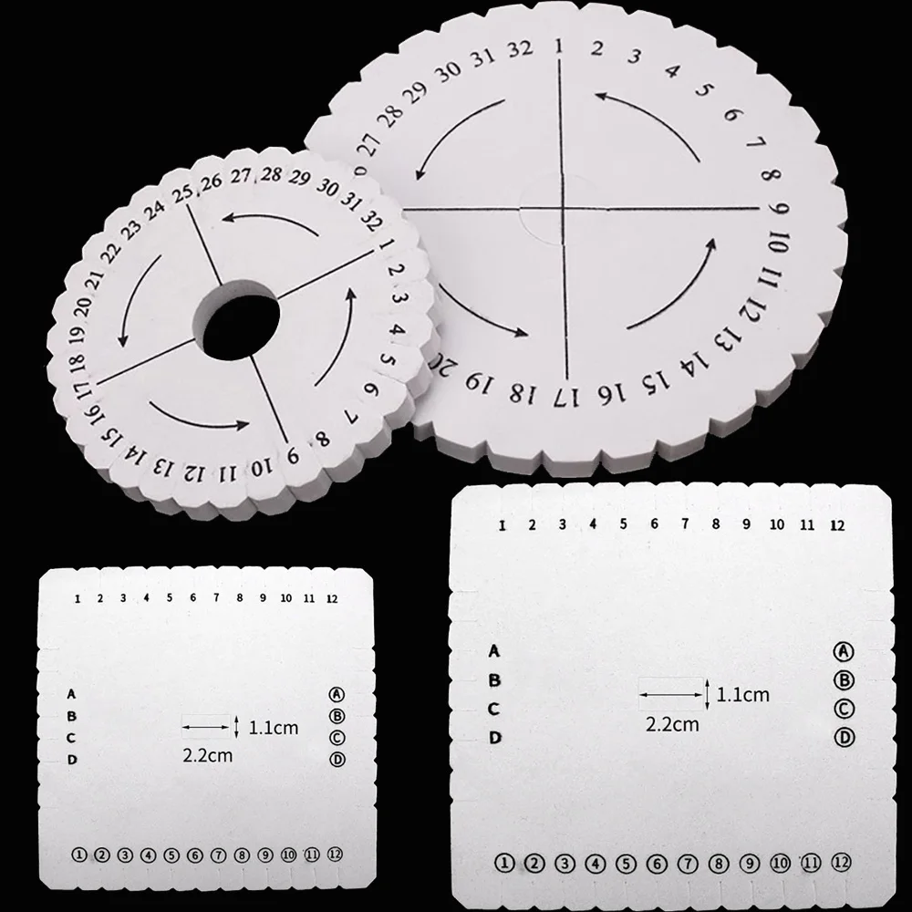 4Pcs Braiding Disk Round Square Kumihimo Beading Cord Disc Braiding ...