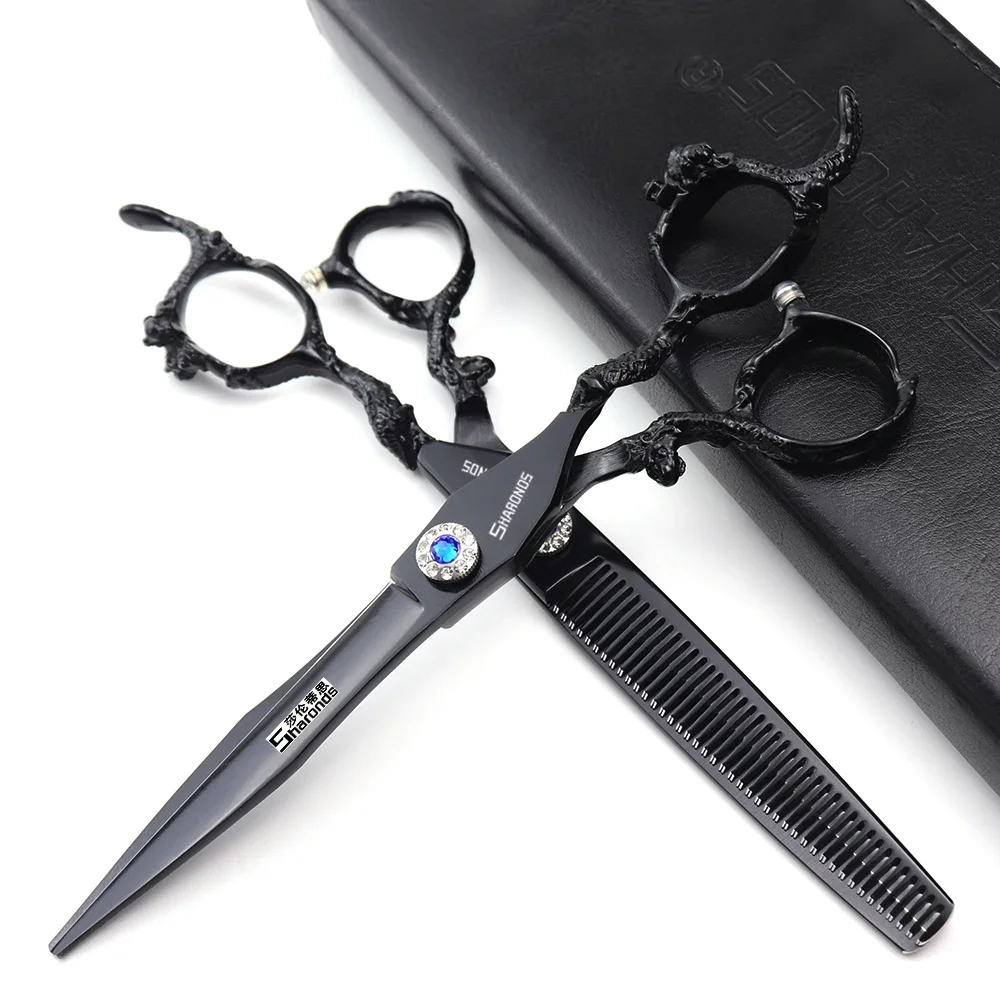 SHARONDS-Hairdressing-Professional-Scissors-Japanese-440C-Steel-Barber ...