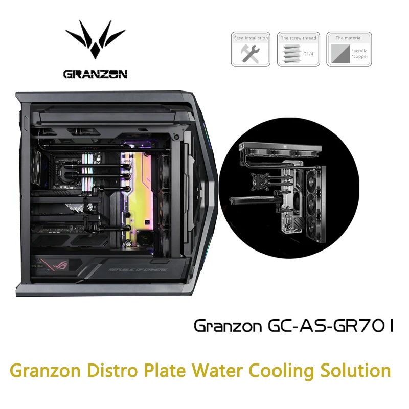 Granzon-Acrylic-Distro-Plate-Kit-for-ASUS-ROG-Hyperion-GR701-Computer ...