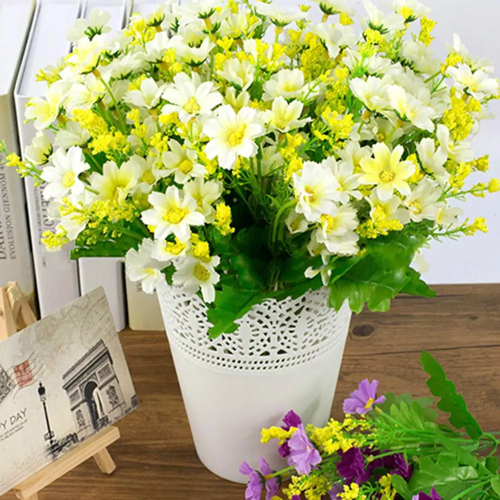 1 Bouquet Artificial Flower Bouquet False Flower Realistic 28 Heads ...