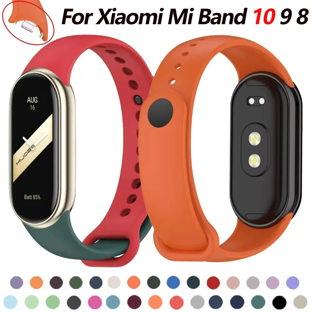 Silicone Strap for Xiaomi Mi Band 10/9/8 NFC Smart Watch Bracelet ...