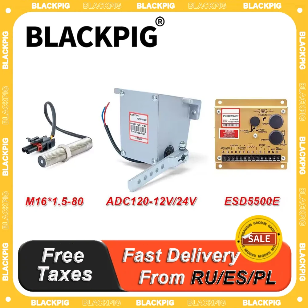 2024-Three-Items-Set-Diesel-Generator-Engine-Governor-Kits-ADC120-Actuator-ESD5500E-Speed ...