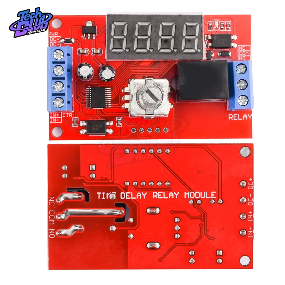 DC-5V-12V-24V-10A-Adjustable-Time-Delay-Relay-Module-LED-Digital-Time ...