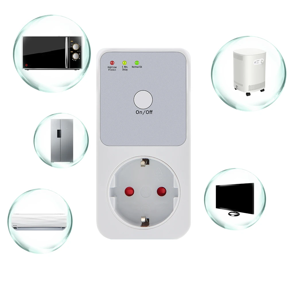 AC-220V-Automatic-Voltage-Protector-Socket-Switcher-Power-Surge-Safe ...