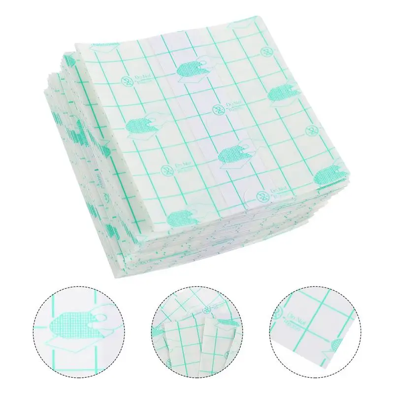 100pcs-7cm-8cm-Disposable-PU-Membrane-Waterproof-Makeup-Palette-Nail ...