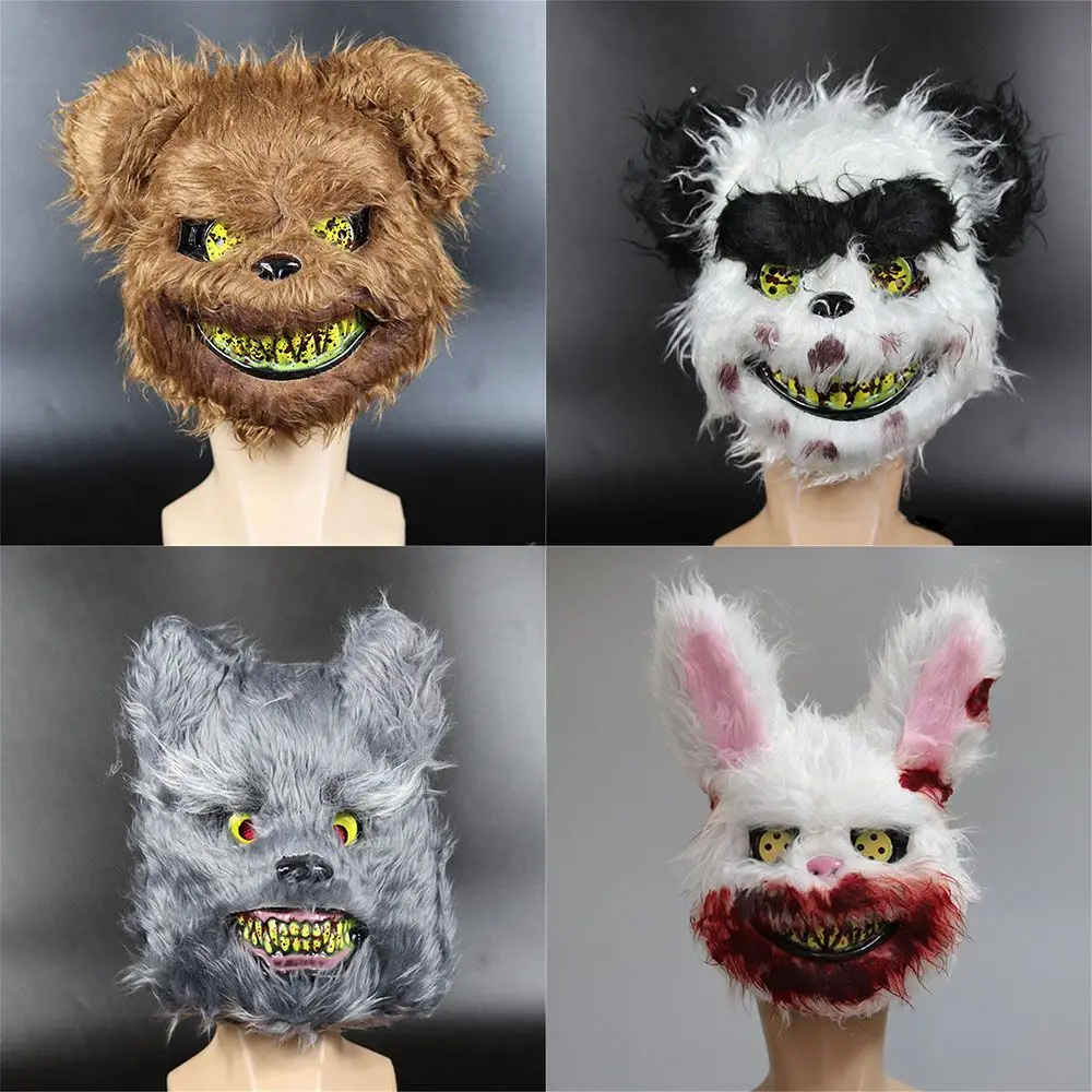 Horror-Ghost-Bear-Bloody-White-Bunny-Rabbit-Halloween-Mask-Adult-Mask ...