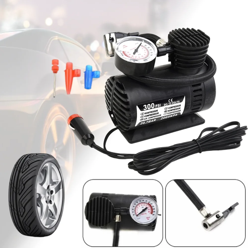 Air Compressor Portable Car Electric Air Pump Car Emergency Auto ...