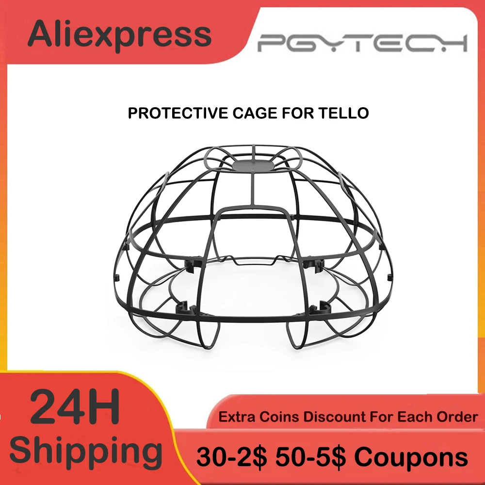 PGYTECH-Propeller-Guard-For-Tello-Drone-New-Spherical-Protective-Cage ...