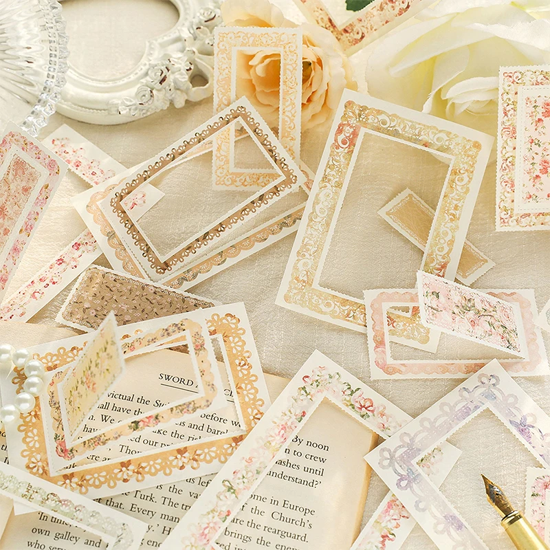 25sheets-Lace-Wreath-Scrapbooking-Papers-Collage-Message-Memorandum ...