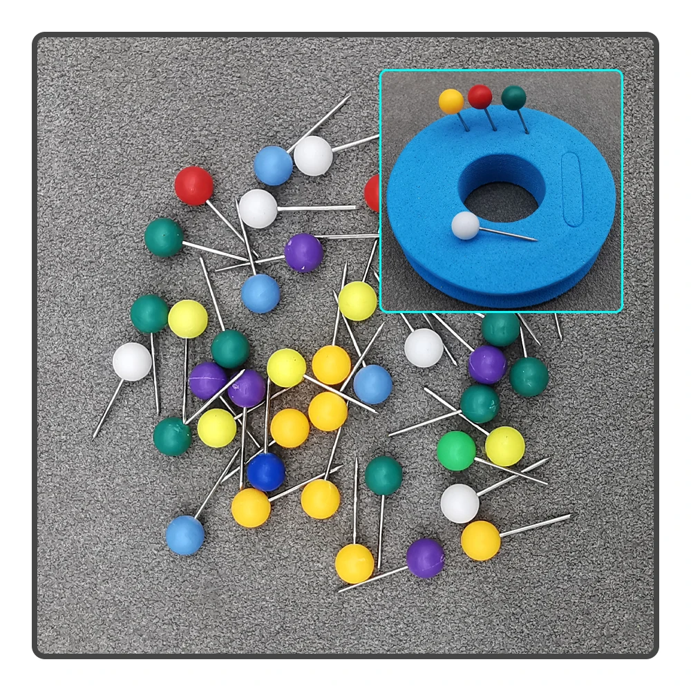 50pcs-Box-Boxed-Plastic-Positioning-Ball-Needles-Auxiliary-Fixing-Ball ...