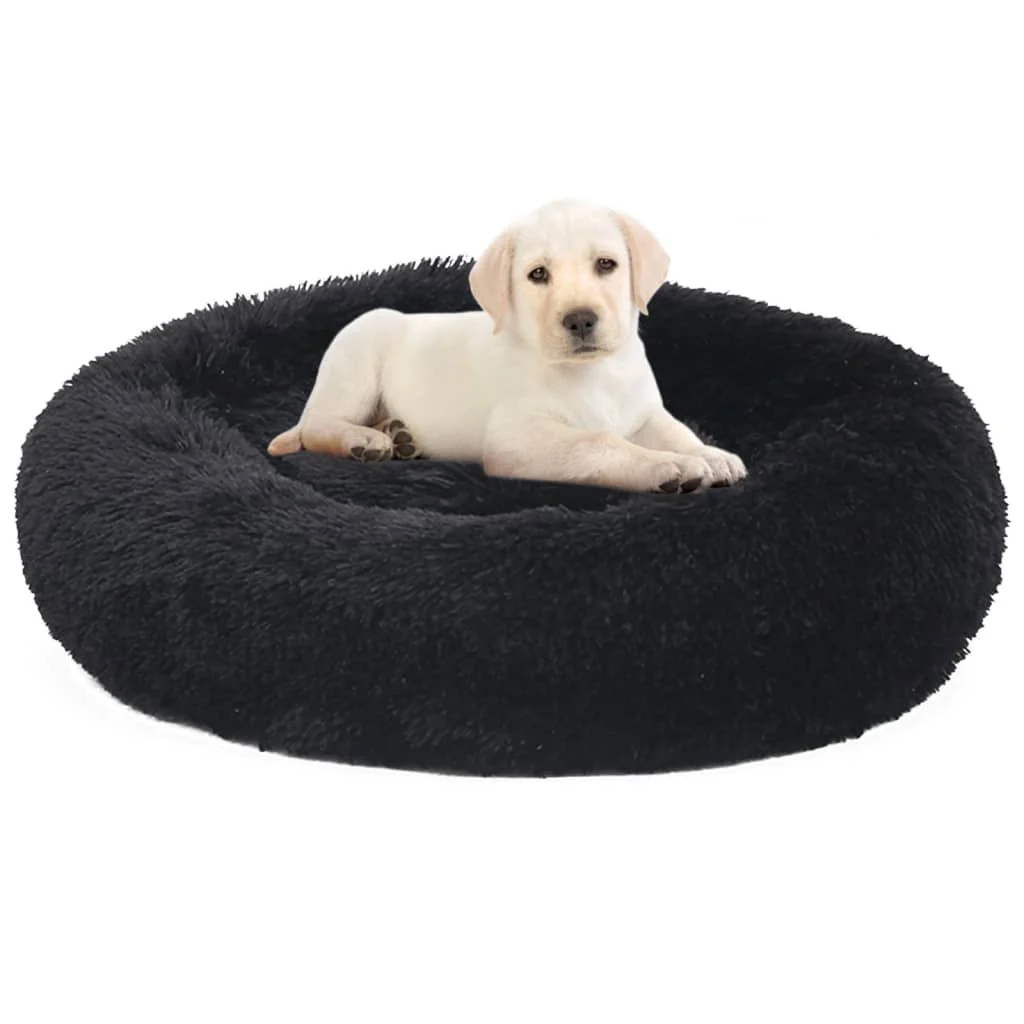 Sung-ll Washable Cushion For Dogs And Cats Plush Black 90x90x16 Cm ...