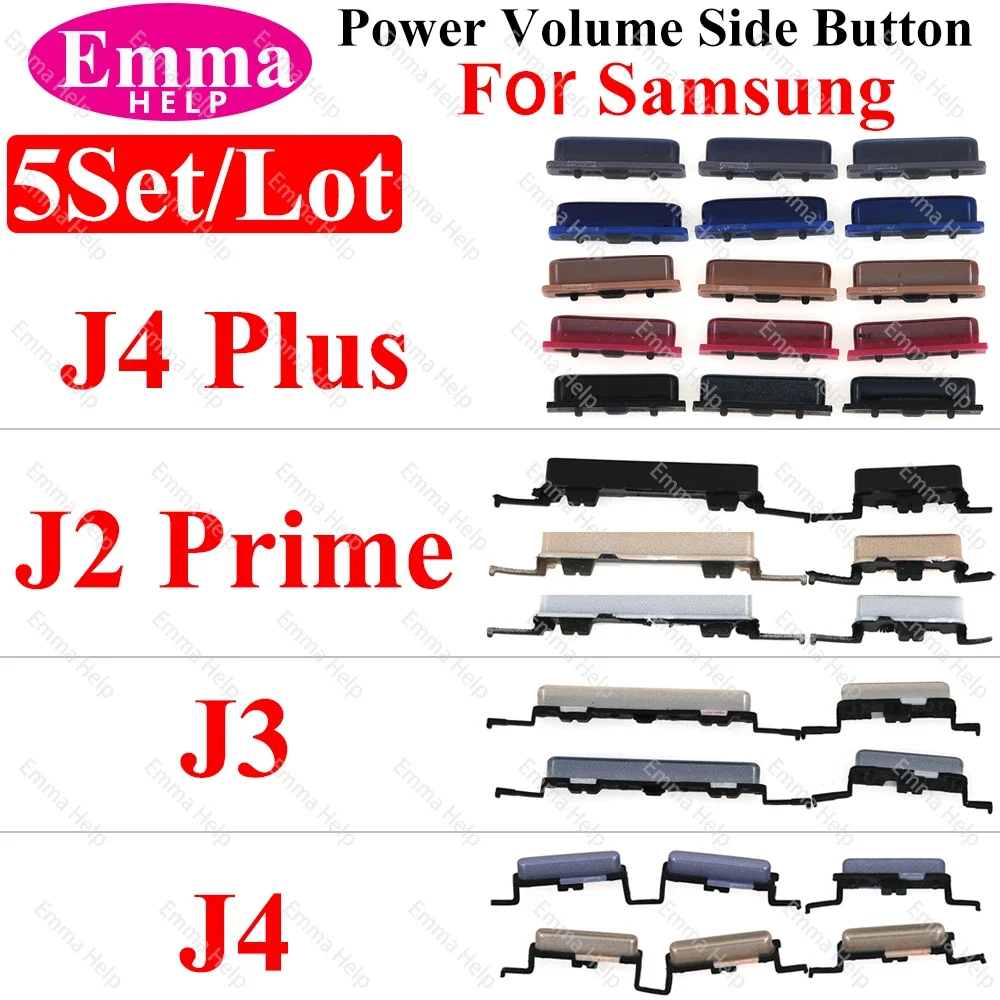 5pcs-Volume-Power-Button-Side-Key-For-Samsung-J2-Prime-J3-J4-Plus-J5 ...